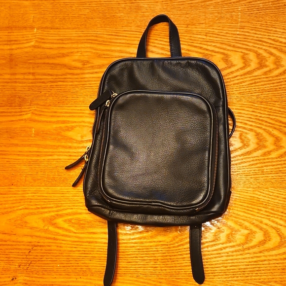 margot | Bags | Margot Black Leather Backpack Purse | Poshmark